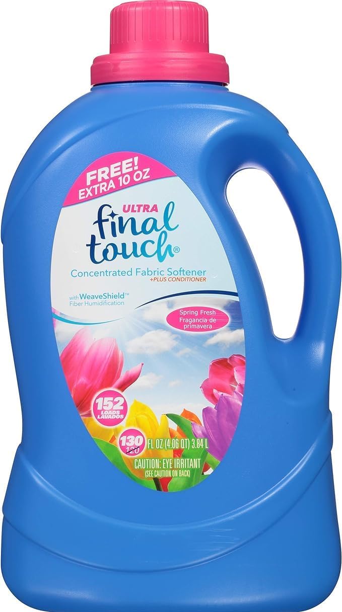 130 Oz Final Touch Ultra Spring Fresh Farbic Softener Plus Conditioner ...
