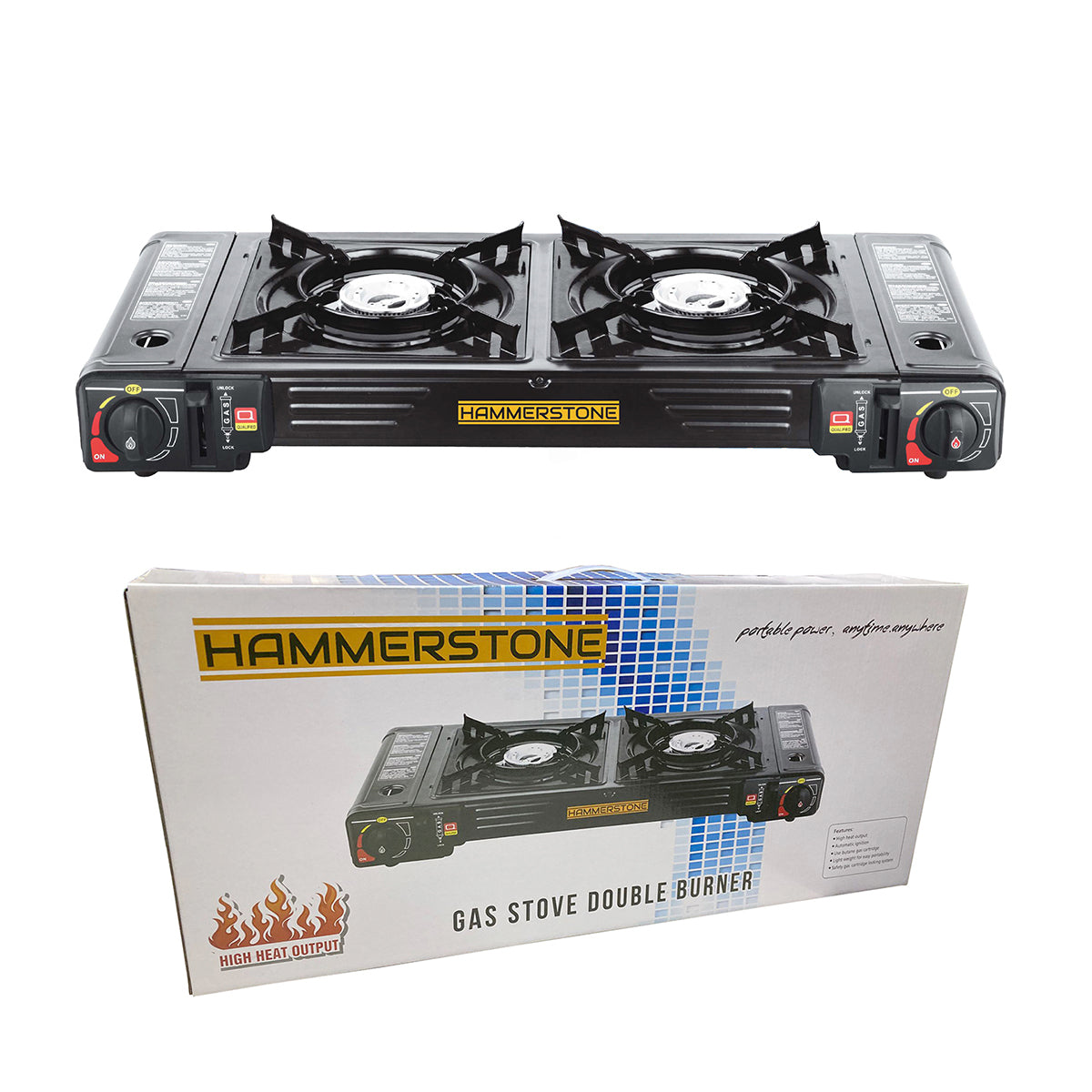 Double Burner Portable Gas Stove - HW007– Tectron International