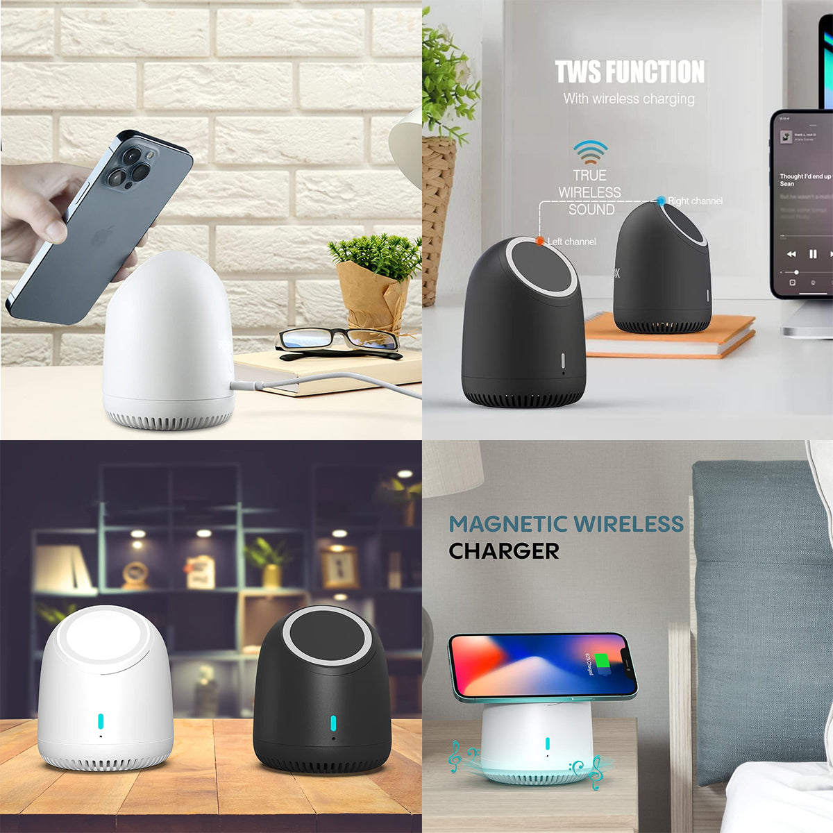 Magnetic Wireless Charger & Speaker Stand - MRXCAPO– Tectron International