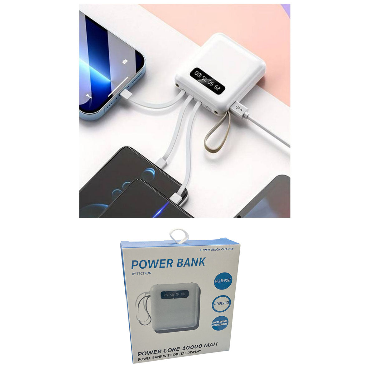 3 in 1 Multi-Device 10000MAH Power Bank - YBC009– Tectron International